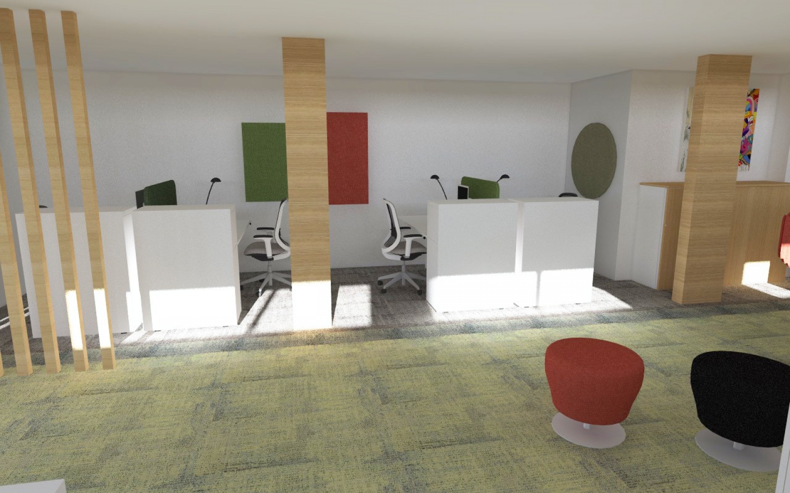 Aménagement de bureaux open space - SmaltDesign